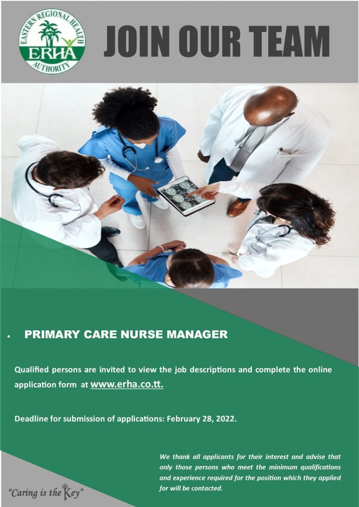 Join Our Team – Primary Care Nurse Manager – EASTERN REGIONAL HEALTH ...