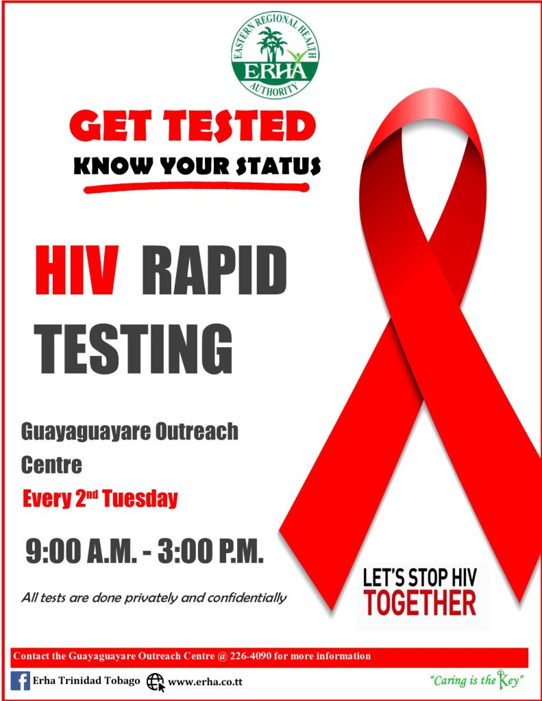 HIV Testing – Guayaguayare Outreach Centre – EASTERN REGIONAL HEALTH ...
