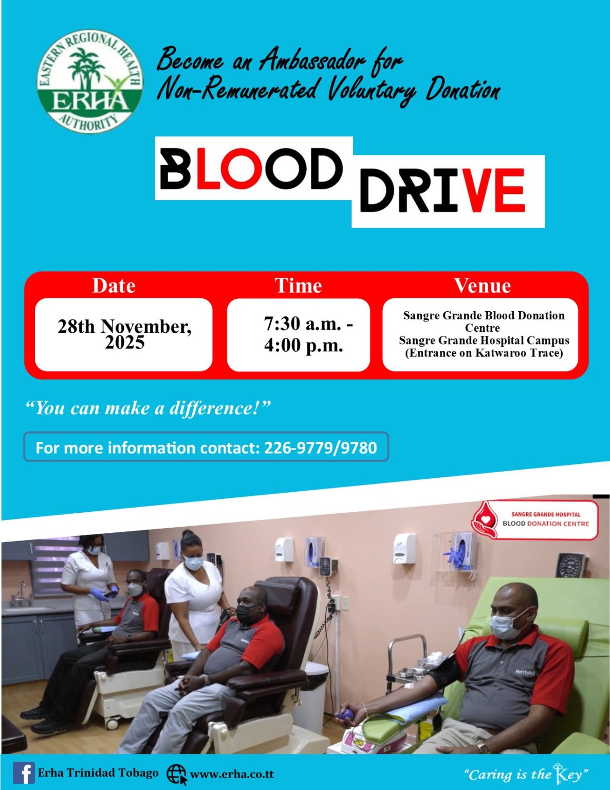 Blood Drive- Sangre Grande Blood Donation Centre – EASTERN REGIONAL ...