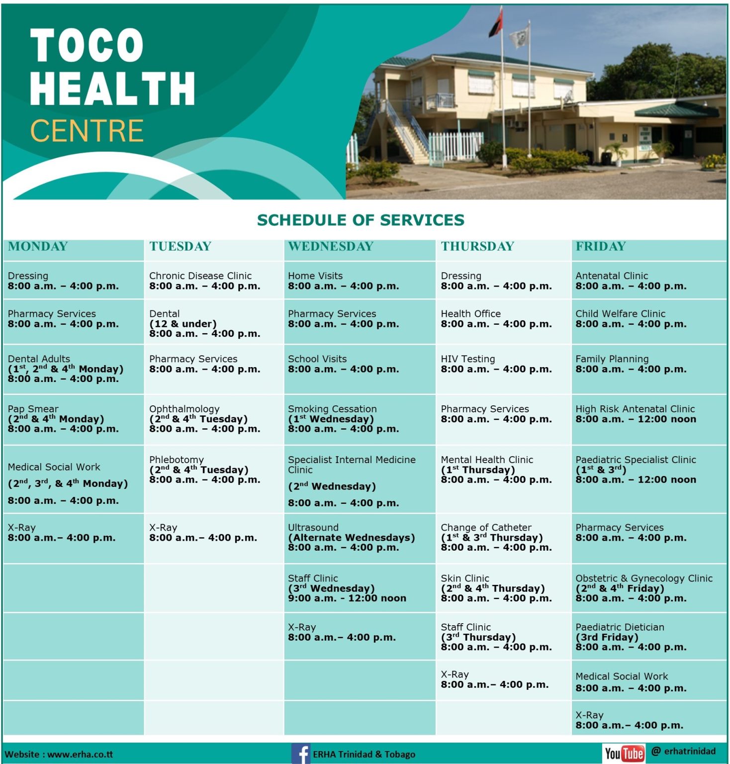 Toco Health Centre & 24 Hours Accident and Emergency – EASTERN REGIONAL ...